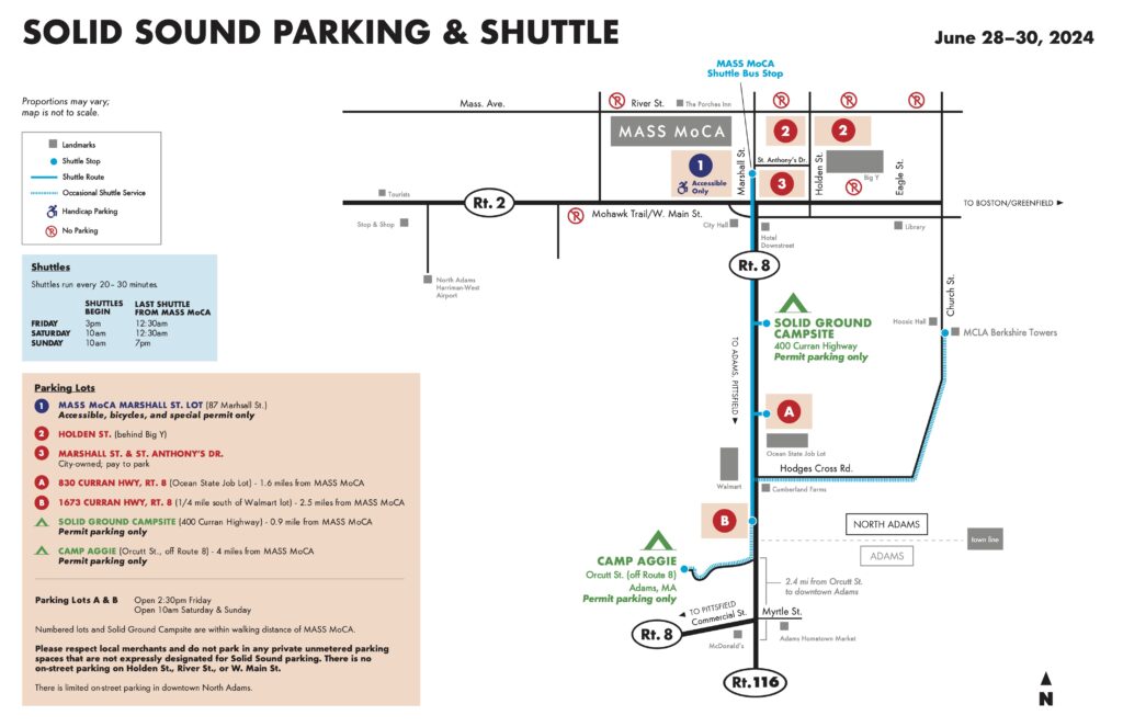2024 Parking & Shuttle Map - Solid Sound FestivalSolid Sound Festival